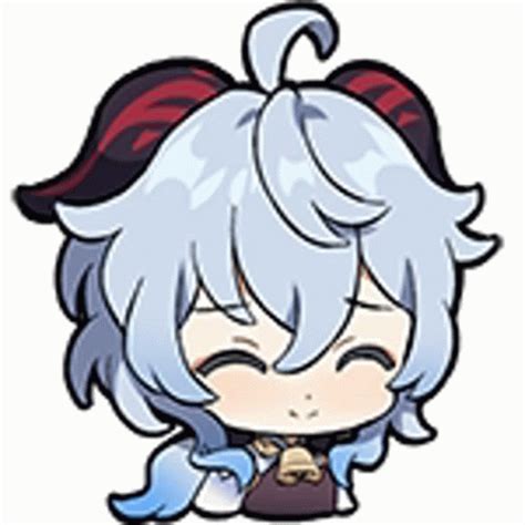 Genshin Impact Emote Sticker Genshin Impact Emote Ganyu Discover