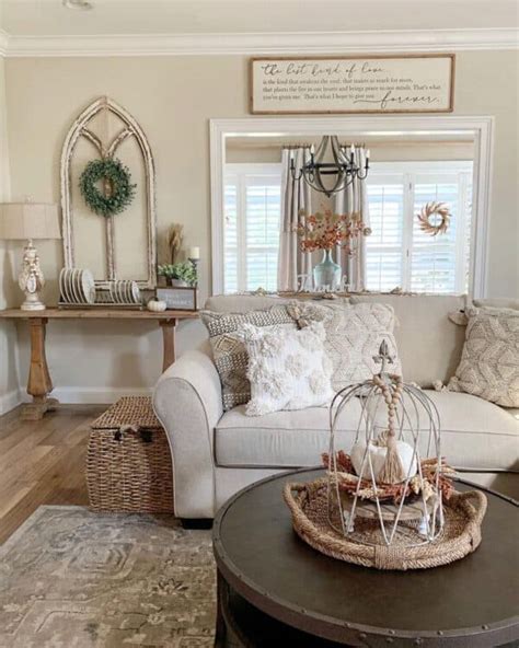Neutral Farmhouse Fall Decor Living Room Soul Lane