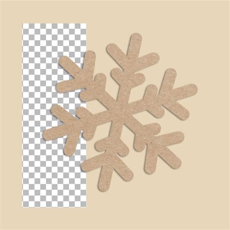 Premium Psd Toy Snowflake Isolated On A Transparent Background