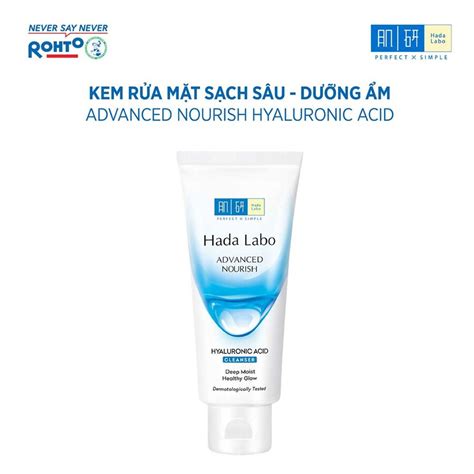Sữa rửa mặt Hada Labo Advanced Nourish Hyaluron Cleanser 80g