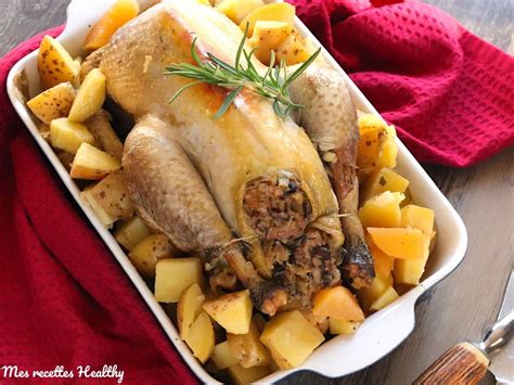 Volaille de Noël Pintade farcie au marron et champignon Pintade