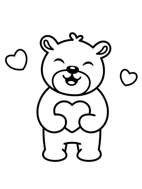 Beau De Dessin Ourson Mignon Images Coloriage Coloriage Images And