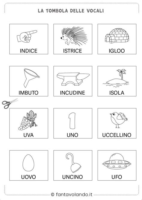 Italiano La Tombola Delle Vocali Fantavolando