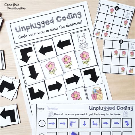 unplugged coding activities for kindergarten creative kindergarten