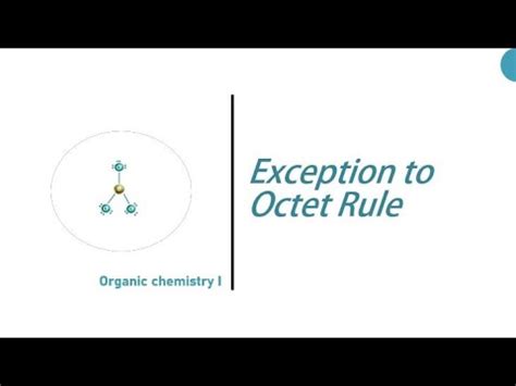 Exception To The Octet Rule Covalent Bond Youtube