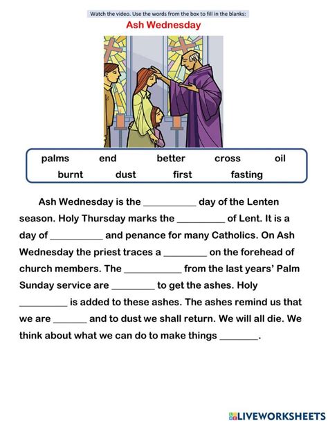 Ash Wednesday Worksheet Holy Thursday Ash Wednesday Jesus Feeds The