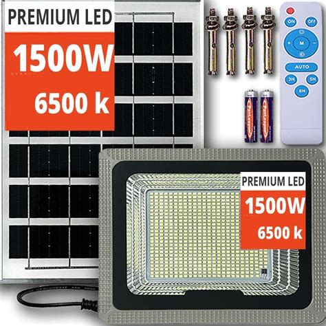 MOCNA DUŻA LAMPA SOLARNA LED ULICZNA OGRODOWA PILOT HALOGEN SOLARNY