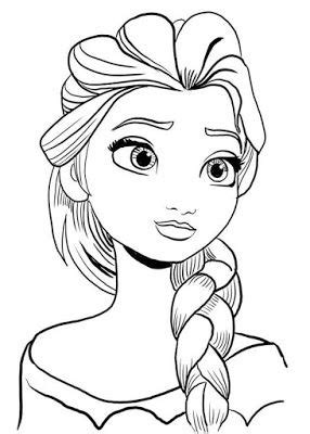 Dibujos Para Colorear Frozen Faciles