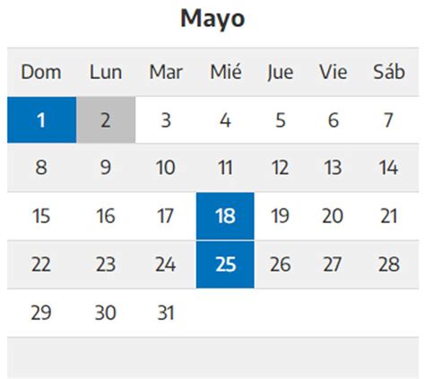 Cuándo es el próximo feriado