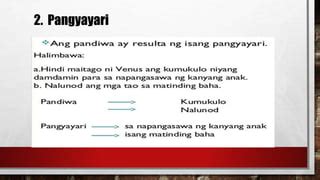 Pandiwa Bilang Aksiyon Pangyayari At Karanasan PPT