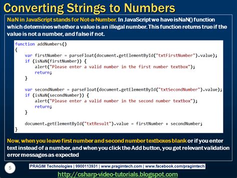 sql server and c video tutorial converting strings to numbers in javascript