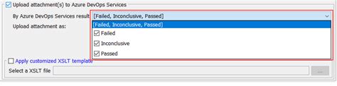 automatically uploading testarchitect test results to azure devops services