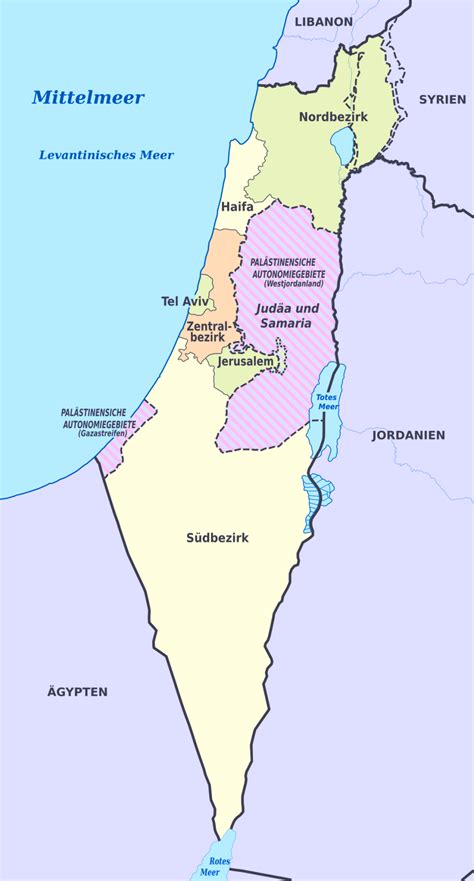 Karte Von Israel Israel Karte Online Wissenswertes