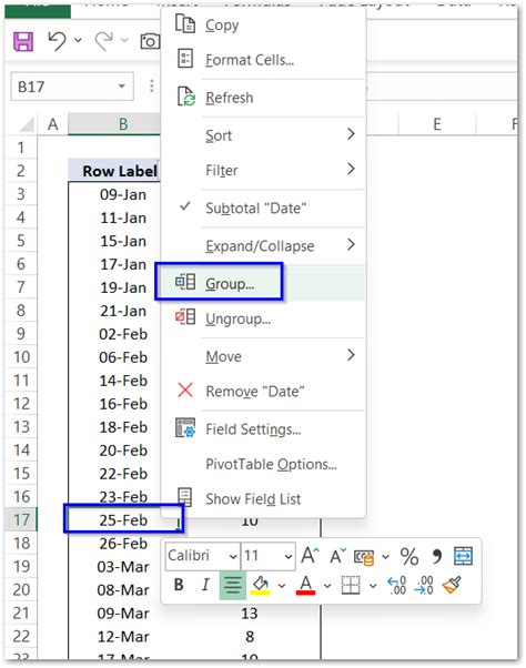 Group Data In Pivot Table Dates Numbers Text Excel Unlocked