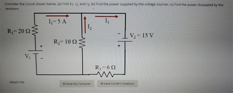 solved consider the circuit shown below a find v1 i2