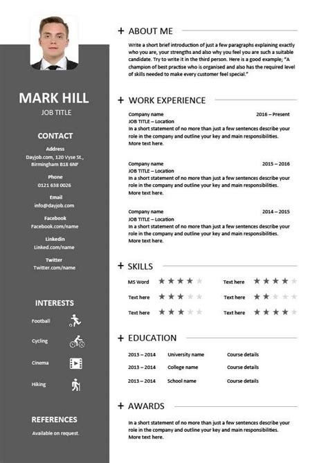 Latest Cv Template Designs Resume Layout Font Creative Eye