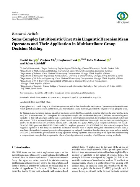 pdf some complex intuitionistic uncertain linguistic heronian mean operators and their