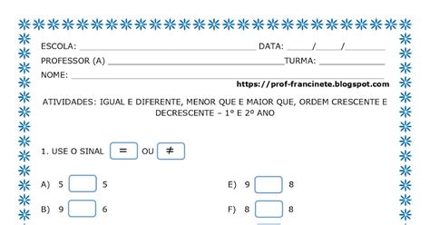 Blog Da Profa Francinete Ii Atividades De Matem Tica Ano Cloud Hot