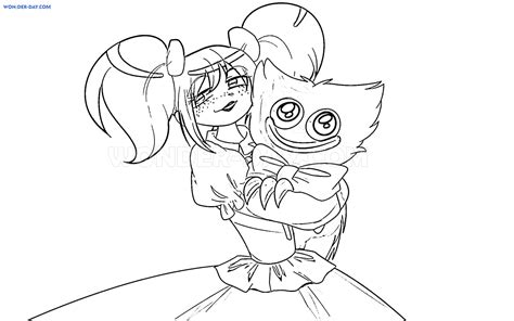 Coloriages Poppy Playtime Dessins à imprimer wonder day