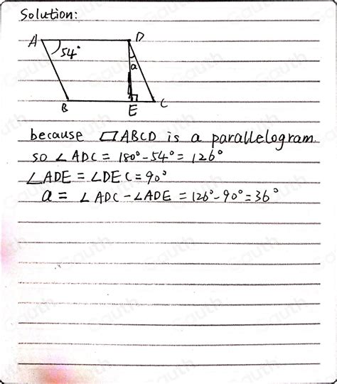 Solved D The Diagram Shows A Parallelogram A Aos Work Out The