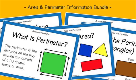 Area And Perimeter Lesson Information Bundle Ks Measurement
