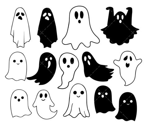 Ghost SVG PNG PDF Halloween SVG Cute Ghost SVG Boo SVG