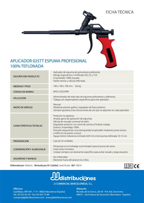 Pistola Para Espuma De Poliuretano Profesional Obramat Bricomart
