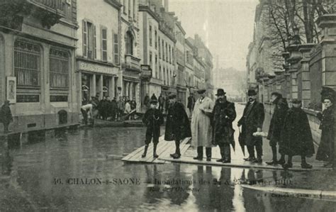Chalon sur Saône 71 Inondations 1910 CPA