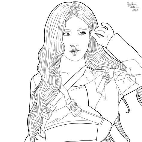 Blackpink Coloring Pages Free Printable Coloring Pages
