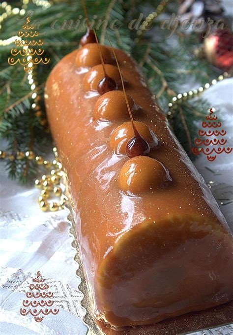 Buche caramel beurre salé poires Recette Buche caramel beurre salé