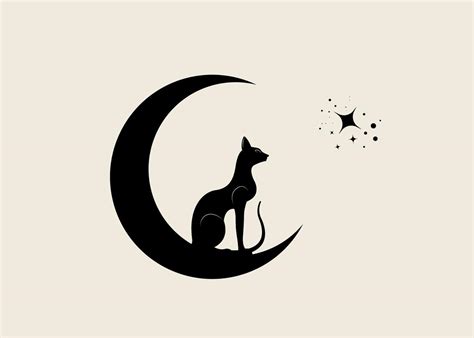 Discover 80 Cat Sitting On Moon Tattoo In Coedo Vn