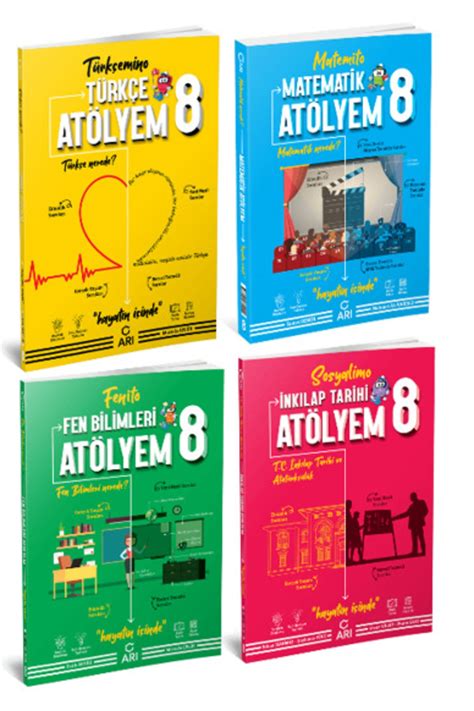 ARI Yayınl 8 Sınıf Atölyem Seti Matematik Fen Türkçe Inkılap Atölyem