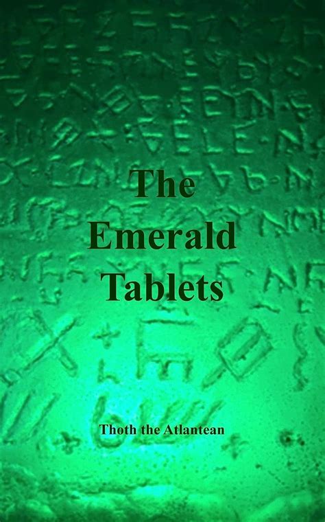 THE EMERALD TABLETS OF THOTH THE ATLANTEAN Kindle Edition By The