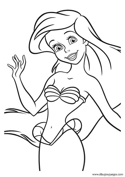Dibujo La Sirenita Walt Disney 020 595842 Disney Coloring