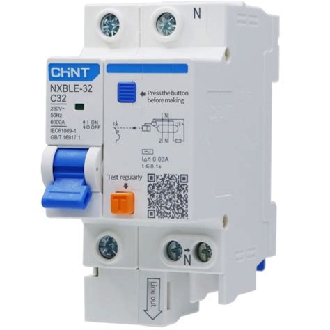 Jual RCBO CHINT ELCB MCB NXBLE 63 1P N 6kA 6A 10A 16A 20A 25A 32A 40A