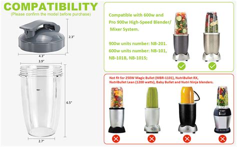 Amazon 2 Pack Blender Replacement Cups 24 Oz For Original