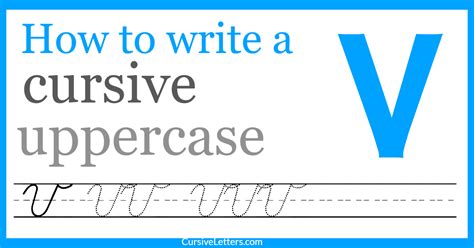 Uppercase V In Cursive