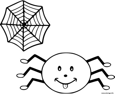 Coloriage Araignee Et Toile Maternelle Dessin Araignee à imprimer