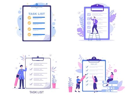 Premium Vector Task List Vector Illustration To Do List Time