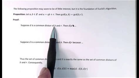 gcd and euclid s algorithm part 3 youtube