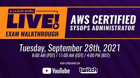 a cloud guru live aws exam question walkthrough certified sysops administrator associate