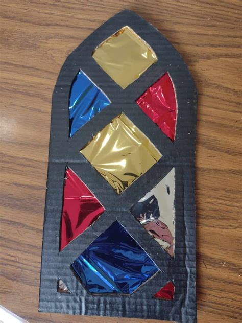 Easy Stained Glass Window Craft Crayons And Spice