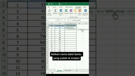 Cara Menggunakan Rumus Vlookup Beda Sheet Tipsexcel Excel Short