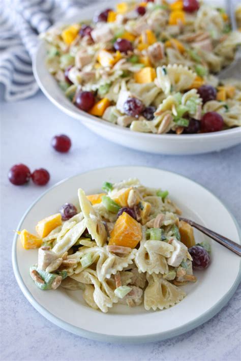 Mango Chicken Pasta Salad With Tarragon Lime Dressing Karinokada
