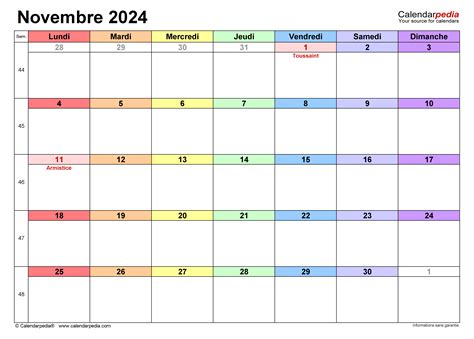 Calendrier Novembre 2024 A Imprimer Gratuitement Jemie Lorenza