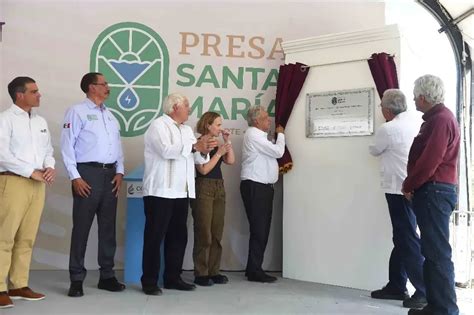La Jornada Inaugura AMLO presa Santa María en Sinaloa