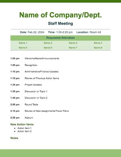 FREE Agenda Templates For Google Docs Users Easy Setup Edutechspot