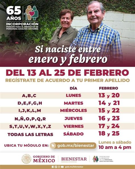 Calendario de pagos de la Pensión del Bienestar Cuándo van a