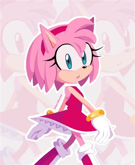 Amy Rose Sonic Drawn By Kady Miukeii Danbooru