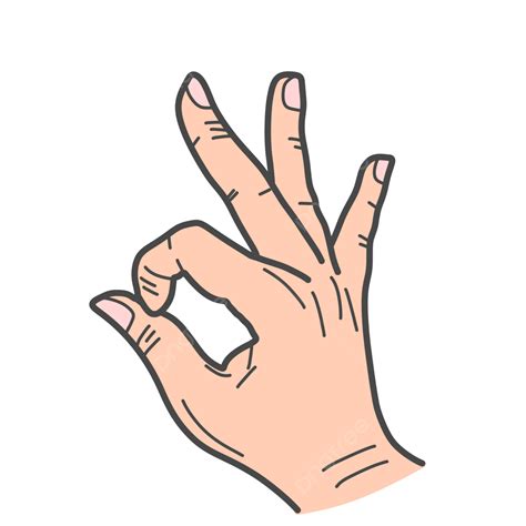 Hand Gesture Okay Symbol Hand Finger Ok Gesture PNG Transparent